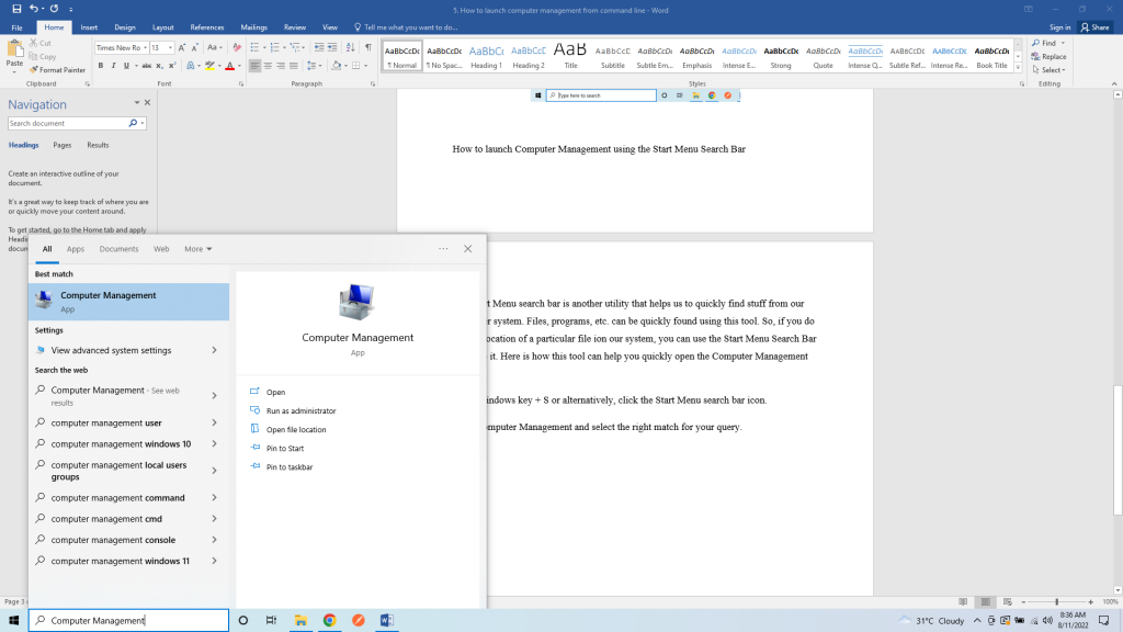How to launch computer management from the command line - TechFlog