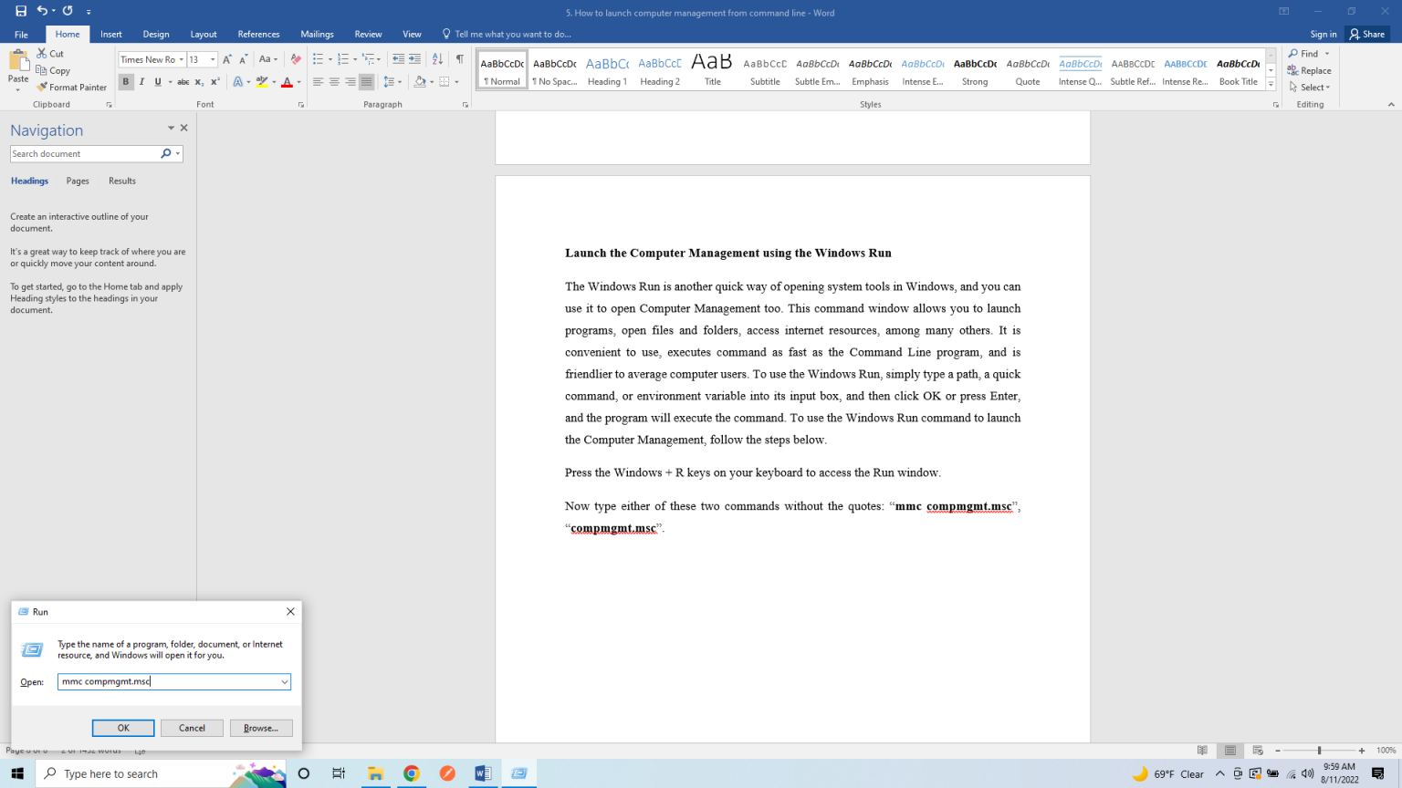 How to launch computer management from the command line - TechFlog
